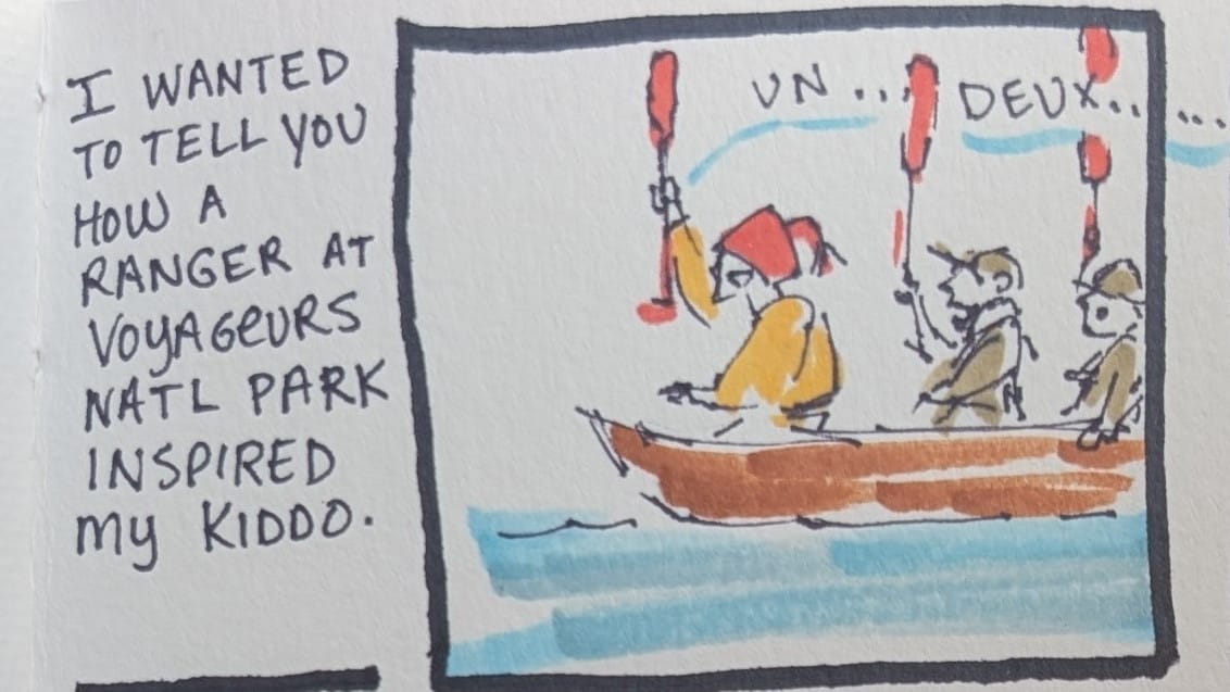 a comic about Voyageurs, & AI